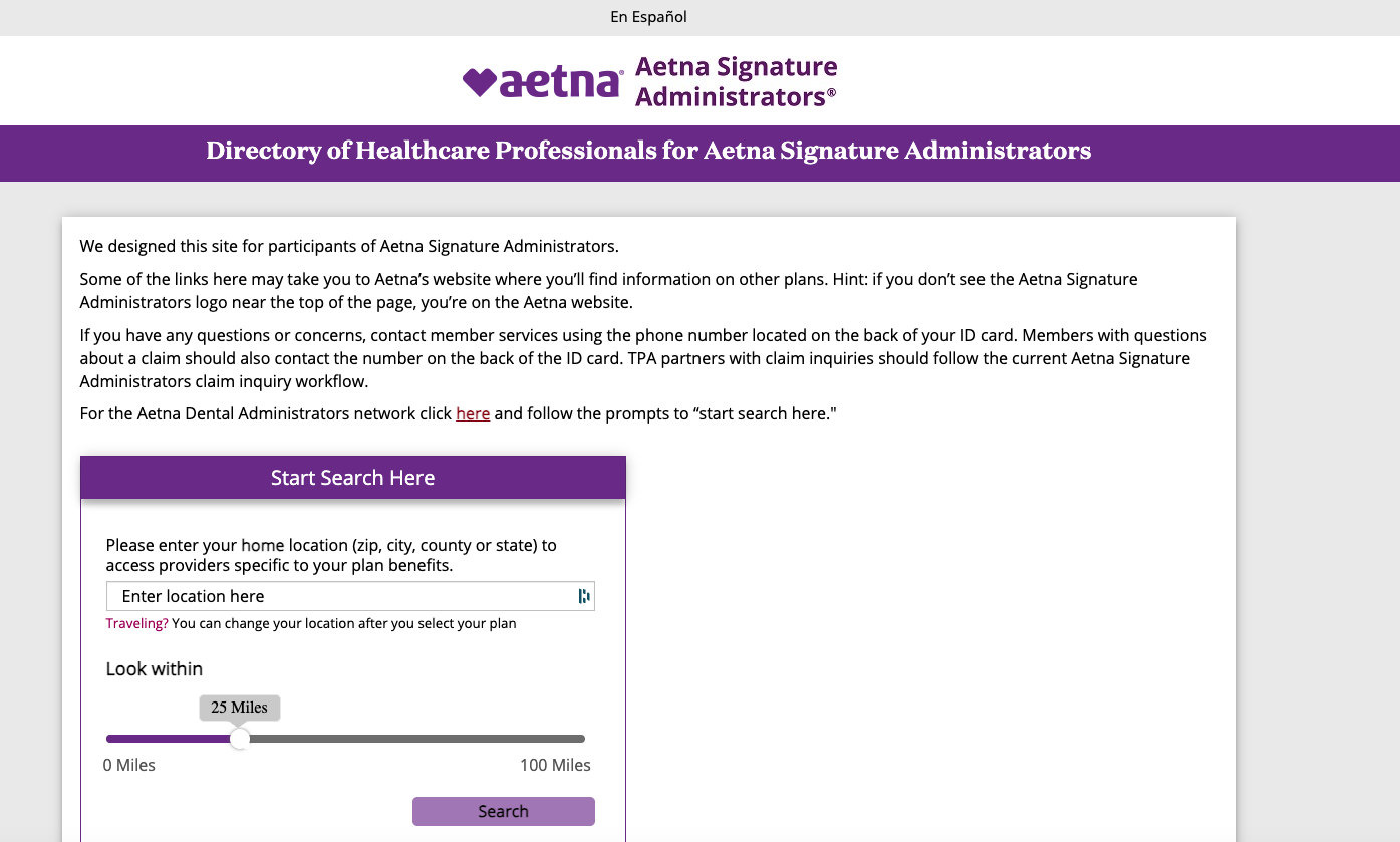 Angle Health- How to find an In-network medical provider (Aetna)